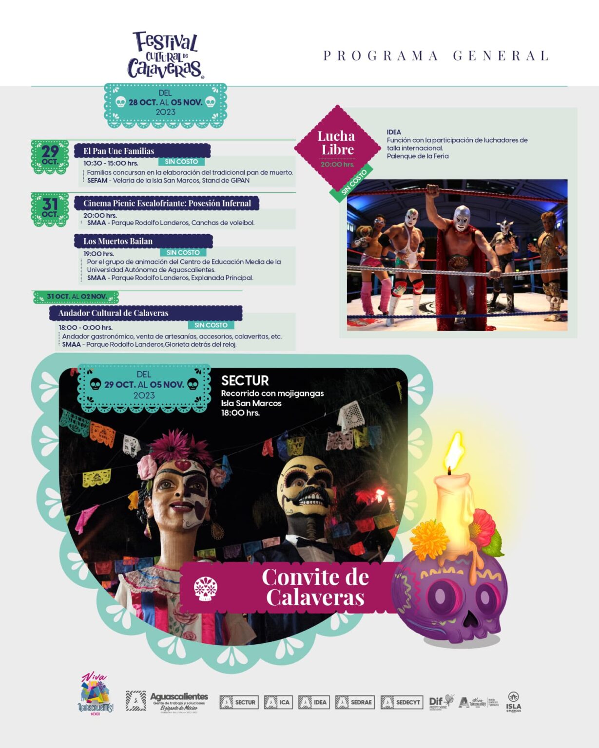 Conoce el programa completo del “Festival de Calaveras 2023 ...